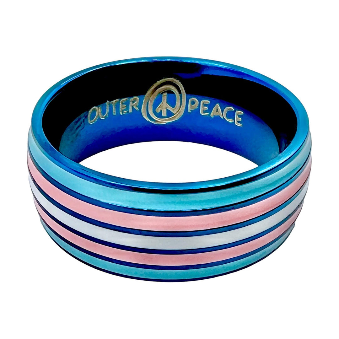 Blue Steel Trans Ring – Outer Peace Gear